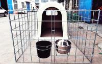 China Farm Use Dairy Calf Hutch Plastic Calf House 2200×1500×1550mm with 8mm Thickness PE Material for sale