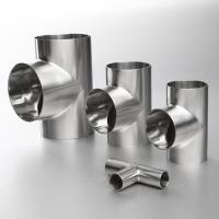 China Inox 304 Stainless Steel Equal Tee Pipe Fittings DN10-200 Food Grade SS304/SS316L Welding Connection for sale