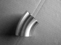 China Food Grade 304 Stainless Steel 90 Degree Elbow Pipe Fitting 25mm DN15-DN200 Welding Connection for sale
