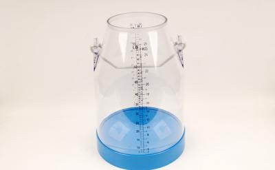 China Transparent Polycarbonate Goat Milking Bucket 32L Capacity with 7.00mm Thickness and SGS Certification for sale