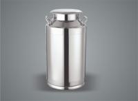 China 40L Stainless Steel Milk Pail with Lid - Food-Grade Dairy Container for Commercial Use for sale