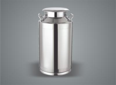 China 40L Stainless Steel Milk Pail with Lid - Food-Grade Dairy Container for Commercial Use for sale