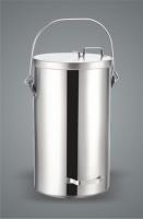 China Bright Stainless Steel Milking Machine Bucket - 20L Capacity, 304 Grade, 35cm Diameter for sale