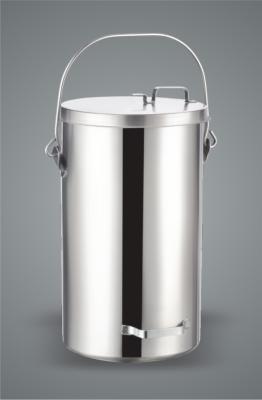 China Bright Stainless Steel Milking Machine Bucket - 20L Capacity, 304 Grade, 35cm Diameter for sale