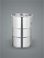 China 304 Stainless Steel Milk Bucket with Sealing Lid - Heavy Duty Industrial Container for Dairy Storage and Transport for sale