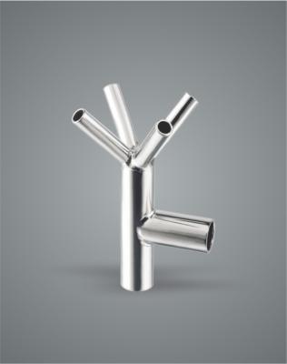 China Stainless Steel CIP Tee Milk Machine Spare Parts Custom Size 1 Year Warranty for sale