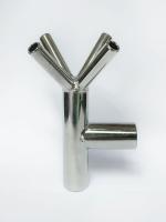 China Stainless Steel CIP Tee Milk Machine Spare Parts Customized 1 Year Warranty for sale