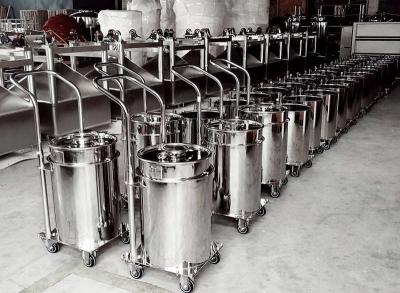 China 300L Trolley Type Stainless Steel Vat Pail - Food Grade Milk Storage Tank with Custom Dimensions for sale