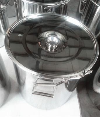 China 100L Stainless Steel Vat Drum with Silicone Gasket and Clamp - Industrial Barrel Container for Storage for sale