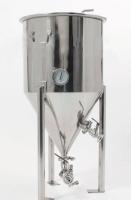 China Movable 7 Gallon Stainless Steel Conical Fermenter | 30L-1000L Capacity | SS304/SS316 Material for sale