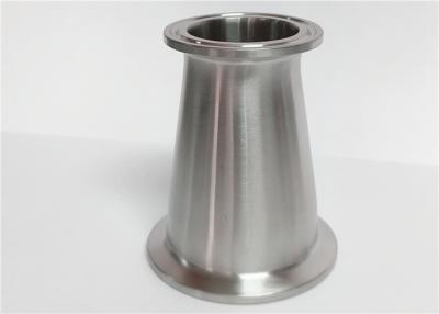 China 304 Stainless Steel Concentric Reducer Pipe Fitting with 3A Sanitary Standard and Tri-Clamp Connection for sale