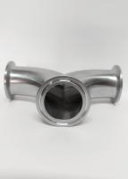 China 3A Certified Stainless Steel 304 Tri Clamp Y Pipe Fittings - Forged Equal Shape with Round Head Code for sale