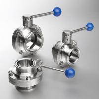 China Sanitary SS316L Clamp Butterfly Valve 1-6 Inch 4-Position Handle for Food & Pharmaceutical Industries for sale