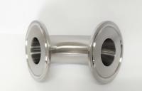 China ODM 304 Stainless Steel Tri-Clamp 90 Degree Elbow Fittings - 45/90/180° Options with 3A/DIN/ISO Standards for sale