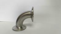 China ODM 304 Stainless Steel Tri-Clamp 90 Degree Elbow Fittings - 45/90/180° Options with 3A/DIN/ISO Standards for sale