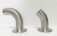 China Sanitary Stainless Steel 90 Degree Elbow Butt Weld Ferrule Clamp DN15 to DN300 for sale