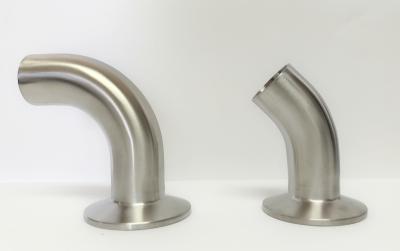China Sanitary Stainless Steel 90 Degree Elbow Butt Weld Ferrule Clamp DN15 to DN300 for sale
