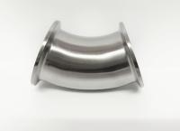 China Welded 45 Degree Stainless Steel Elbow 304 316L DN10-200 1/2-8 Inch Sanitary for sale