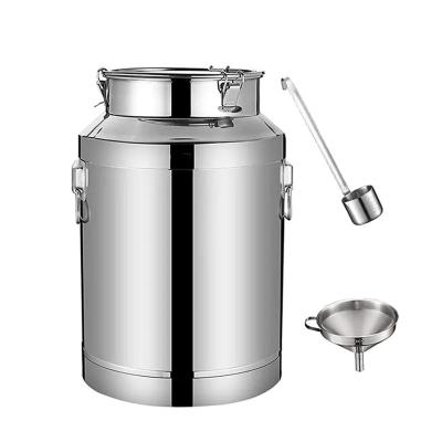 China 25L Stainless Steel Milk Can CD3240 Model for Dairy Transport - 320mm Diameter x 400mm Height for sale