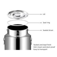China 25L Stainless Steel Milk Can CD3240 Model for Dairy Transport - 320mm Diameter x 400mm Height for sale