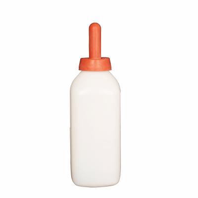 China 2L Calf Feeding Bottle Food Grade PE Material White Farm Livestock Nursing Bottle HL-MP52 for sale