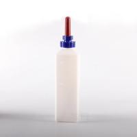 China 3L Livestock Milk Bottle with Rubber Nipple for Calf and Lamb Feeding - White PP Material for sale