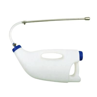 China 4L Calf Feeding Bottle with Stainless Steel Tube 0.52kg for Farm and Veterinary Use for sale