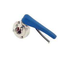 China Multi Position Stainless Steel Butterfly Valve 1-4 Inch Food Grade Manual Weld Clamp Thread for sale