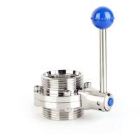 China SS304 Sanitary Butterfly Valve 2.5