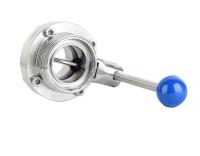 China SS304 Sanitary Butterfly Valve 2.5