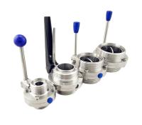 China SS304 Sanitary Butterfly Valve 2.5