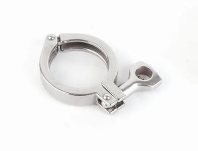 China Heavy Duty Stainless Steel Pipe Clamps Middle Type Single Pin Sanitary 1-4 Inch 30-300 Mesh for sale