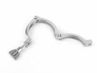 China Heavy Duty Stainless Steel Pipe Clamps Middle Type Single Pin Sanitary 1-4 Inch 30-300 Mesh for sale