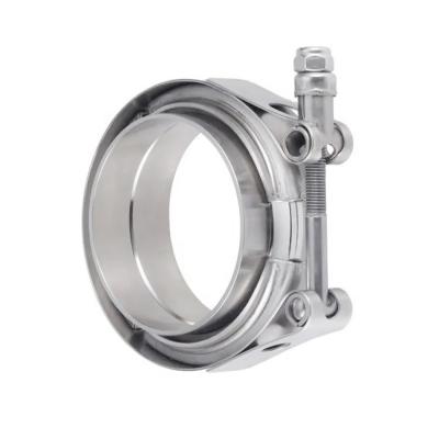 China 304 Stainless Steel Male Female Flanged V Band Clamp Pipe Fittings 1 Inch for sale