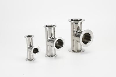 China SS304 KF Vacuum Fittings Equal Tee - Stainless Steel Vacuum Components with Custom Sizes for Industrial Applications for sale