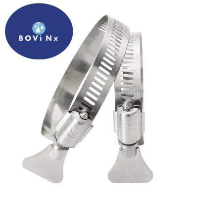 China Hydraulic 304 Stainless Steel Pipe Fittings Double Plastic Metal Heavy Duty 1 Inch for sale
