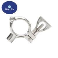 China Food Grade 304 Stainless Steel Sanitary Single Pin Clamp Pipe Fittings 1/2 to 17 Inch for sale