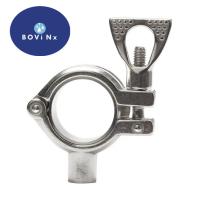 China Food Grade 304 Stainless Steel Sanitary Single Pin Clamp Pipe Fittings 1/2 to 17 Inch for sale