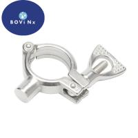 China Food Grade 304 Stainless Steel Sanitary Single Pin Clamp Pipe Fittings 1/2 to 17 Inch for sale