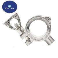 China Food Grade 304 Stainless Steel Sanitary Single Pin Clamp Pipe Fittings 1/2 to 17 Inch for sale