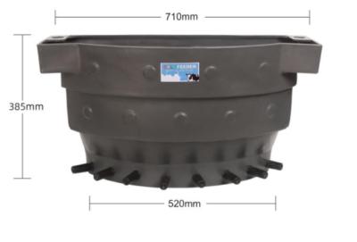 China Calf Feeding Bucket with Teat - 38L Capacity, 6-8 Nipple Design, PE Construction for Livestock Management for sale