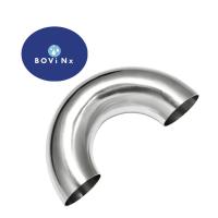 China 180 Degree Stainless Steel BPE Elbow Pipe Fittings 1