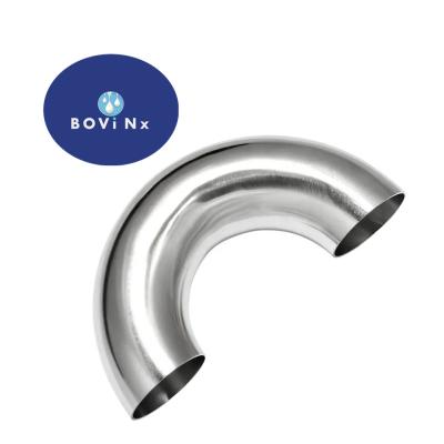 China 180 Degree Stainless Steel BPE Elbow Pipe Fittings 1