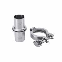 China SS316L 1.5 Inch BPE Tri Clamp Ferrule Pipe Fitting Quick Installation Polished for sale