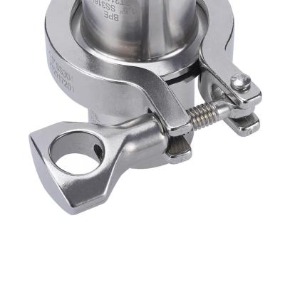 China SS316L Pipe Fitting Connector 1.5 Inch Quick Installation BPE Tri Clamp Ferrule Pipe Fitting for sale