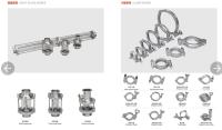 China 304 Stainless Steel Concentric Reducer Pipe Fitting with 3A Sanitary Standard and Tri-Clamp Connection for sale