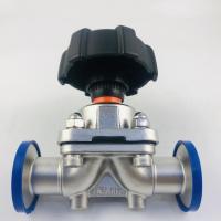 China DN10 1/2 Inch Manual Diaphragm Valve with PC Hand Wheel - 0-10 Bar Pressure, 150℃ Sterilization for sale