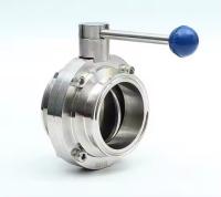 China Sanitary Stainless Steel Butterfly Valve 1/4