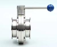 China Sanitary Stainless Steel Butterfly Valve 1/4