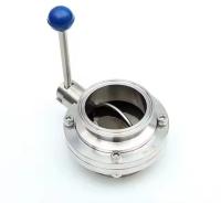 China Sanitary Stainless Steel Butterfly Valve 1/4